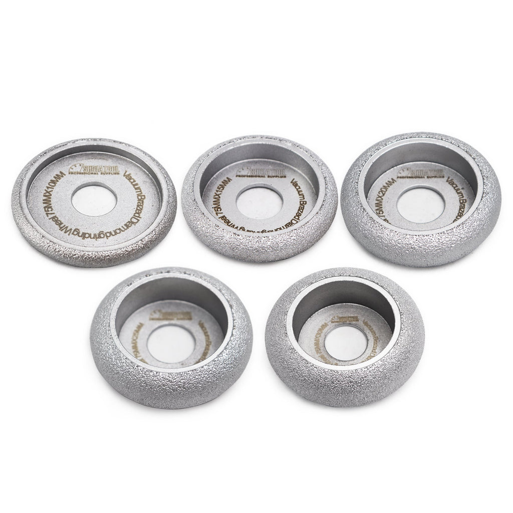 3"/75mm Vacuum Brazed Diamond CONVEX Wheel Grinding Disc – SHDIATOOL