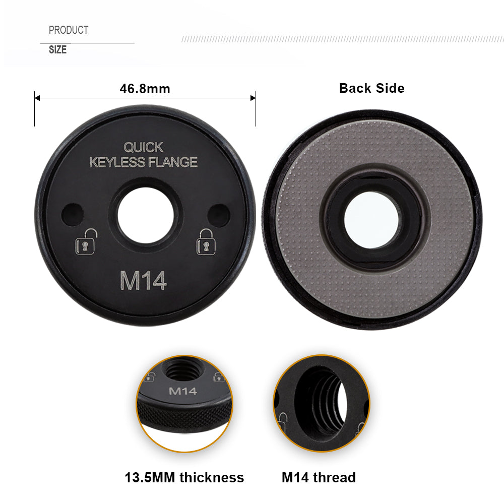 SHDIATOOL Self Locking Pressure Plate Bottom Pressure Chuck M14 Quick ...